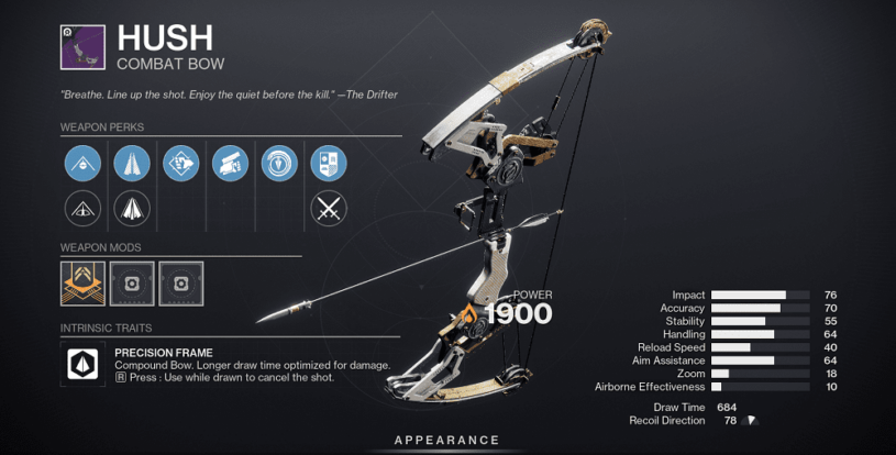 Best Combat Bow in Destiny 2 TFS Heresy: PvE & PvP Tier List
