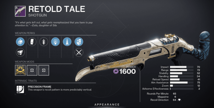 The Shattered Throne Loot Table (Exotic, Weapons, Armor Sets)