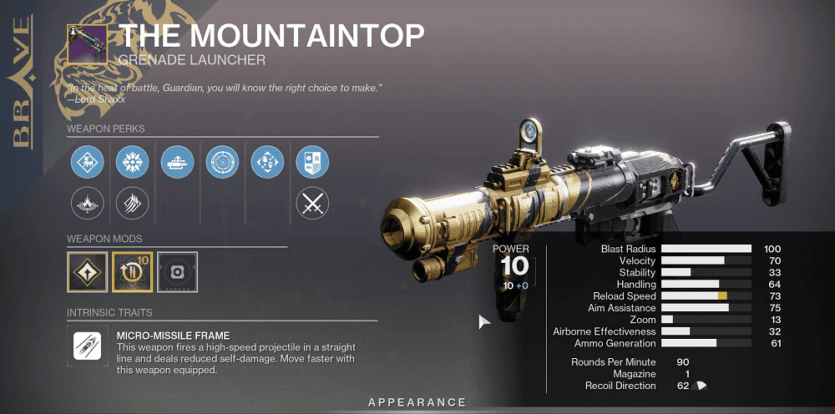 Best Brave Weapons in Destiny 2 and How to Farm Them