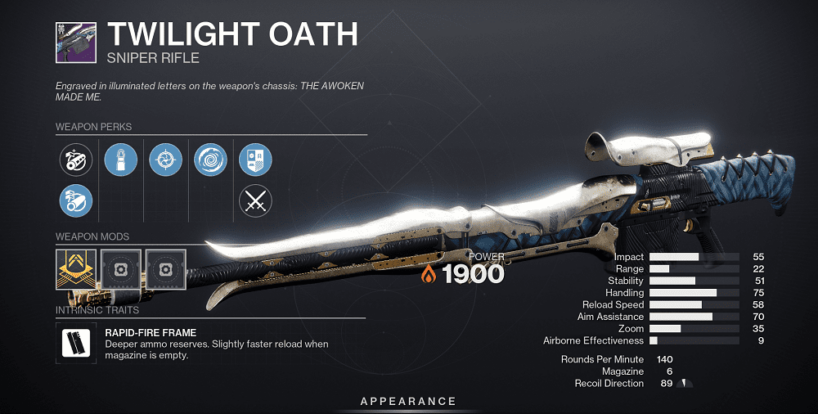 The Shattered Throne Loot Table (Exotic, Weapons, Armor Sets)