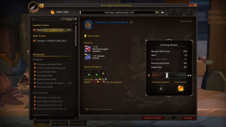 WoW Leatherworking Leveling Guide (Fast TWW 1-100 Skill Up)