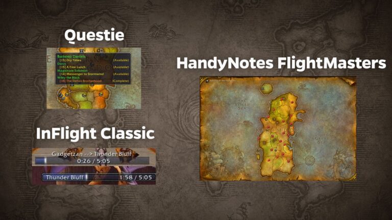 WoW Classic Flight Paths (All Flight Masters, Zepellins, Ships)