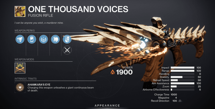 Last Wish Loot Table (Exotic, Weapons, Armor Sets)