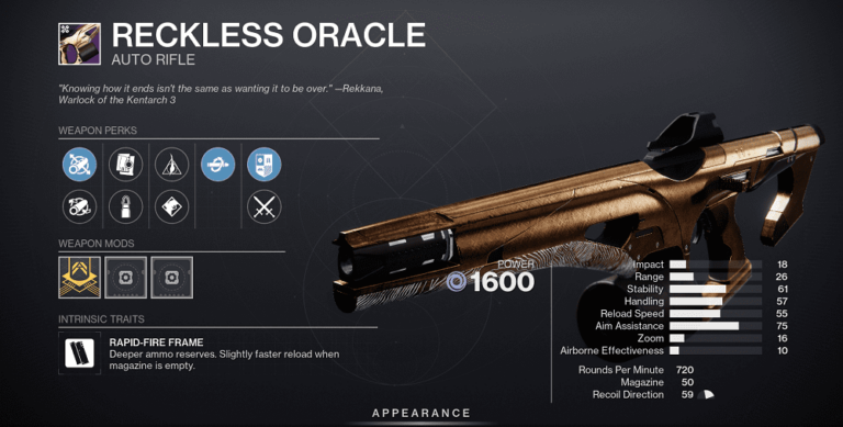 Garden of Salvation Loot Table (Exotic, Weapons, Armor Sets)