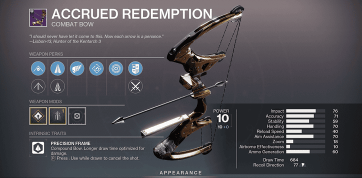 Best Combat Bow in Destiny 2 Renegades: PvE & PvP Tier List