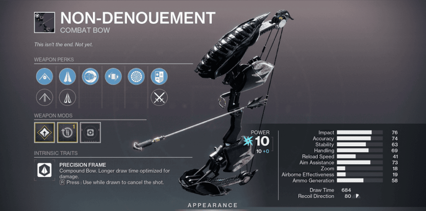 Best Combat Bow in Destiny 2 Renegades: PvE & PvP Tier List
