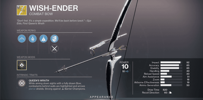 Best Combat Bow in Destiny 2 Edge of Fate: PvE & PvP Tier List