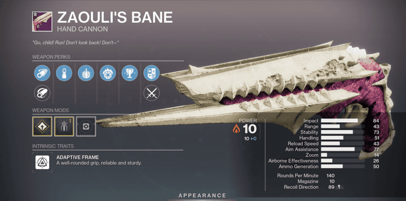 Best Hand Cannon in Destiny 2 Renegades (PvP & PvE Tier List)